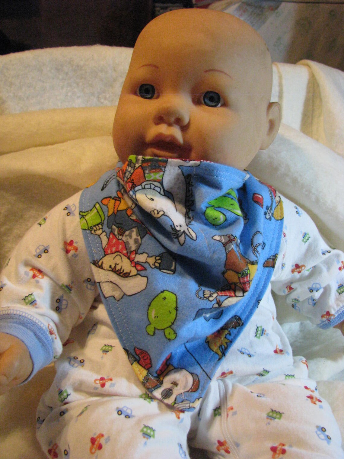 Bandanna Bib, Drool Bib,teething Bib,adjustable 3 Sizesreversible ...