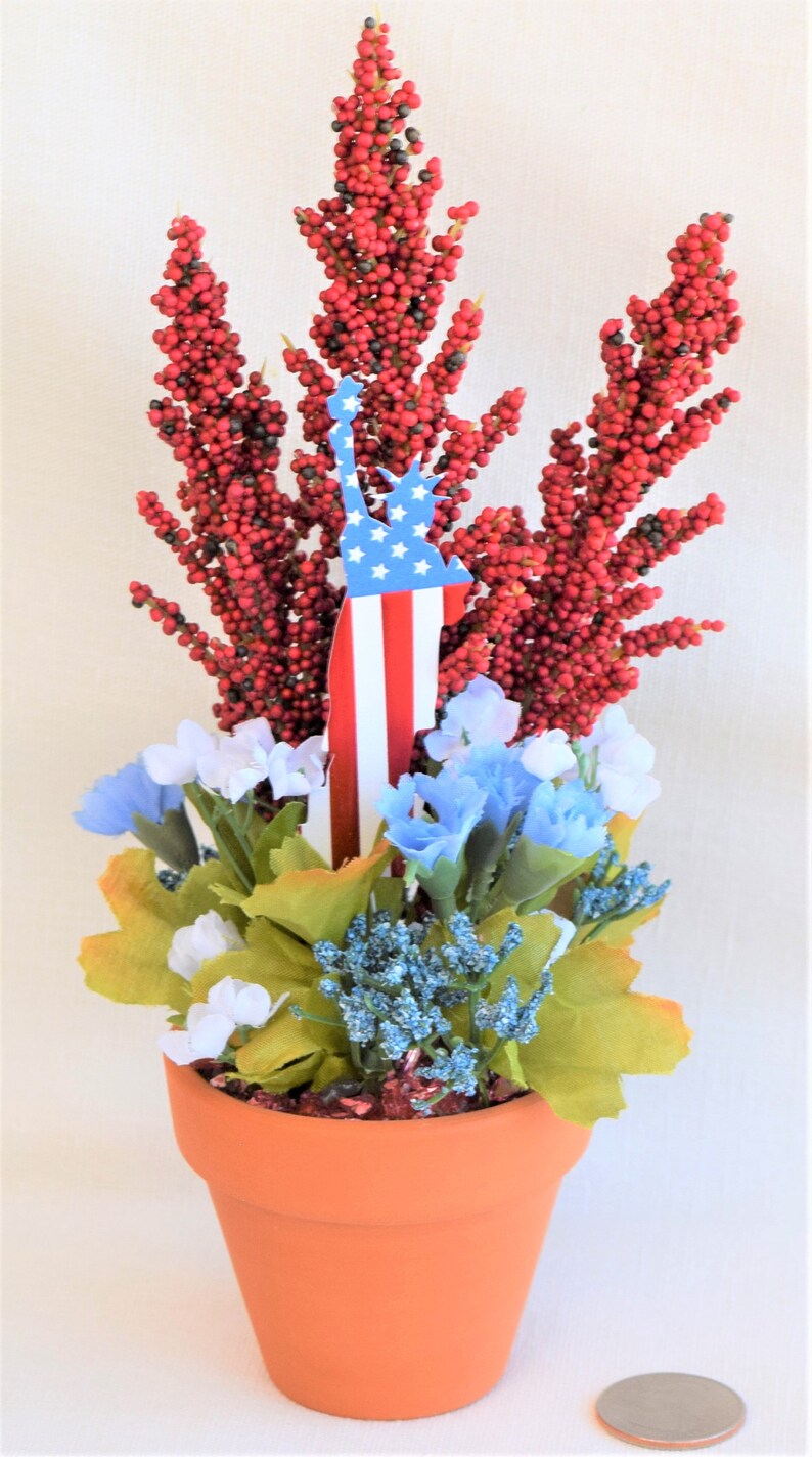 4th of July Miniature and Small American Flag Patriotic Clay - Etsy
