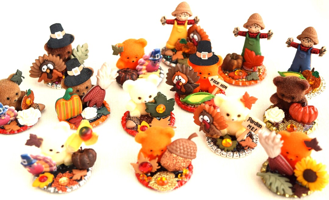Thanksgiving and Fall Miniature Figurine Scenes - Etsy