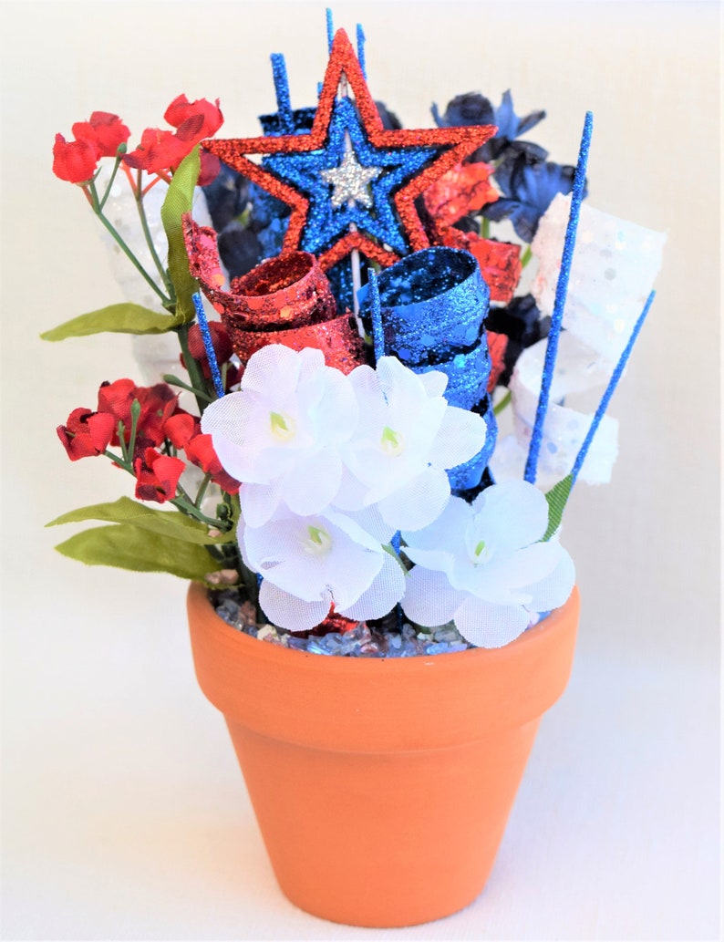 4th of July Miniature and Small American Flag Patriotic Clay - Etsy