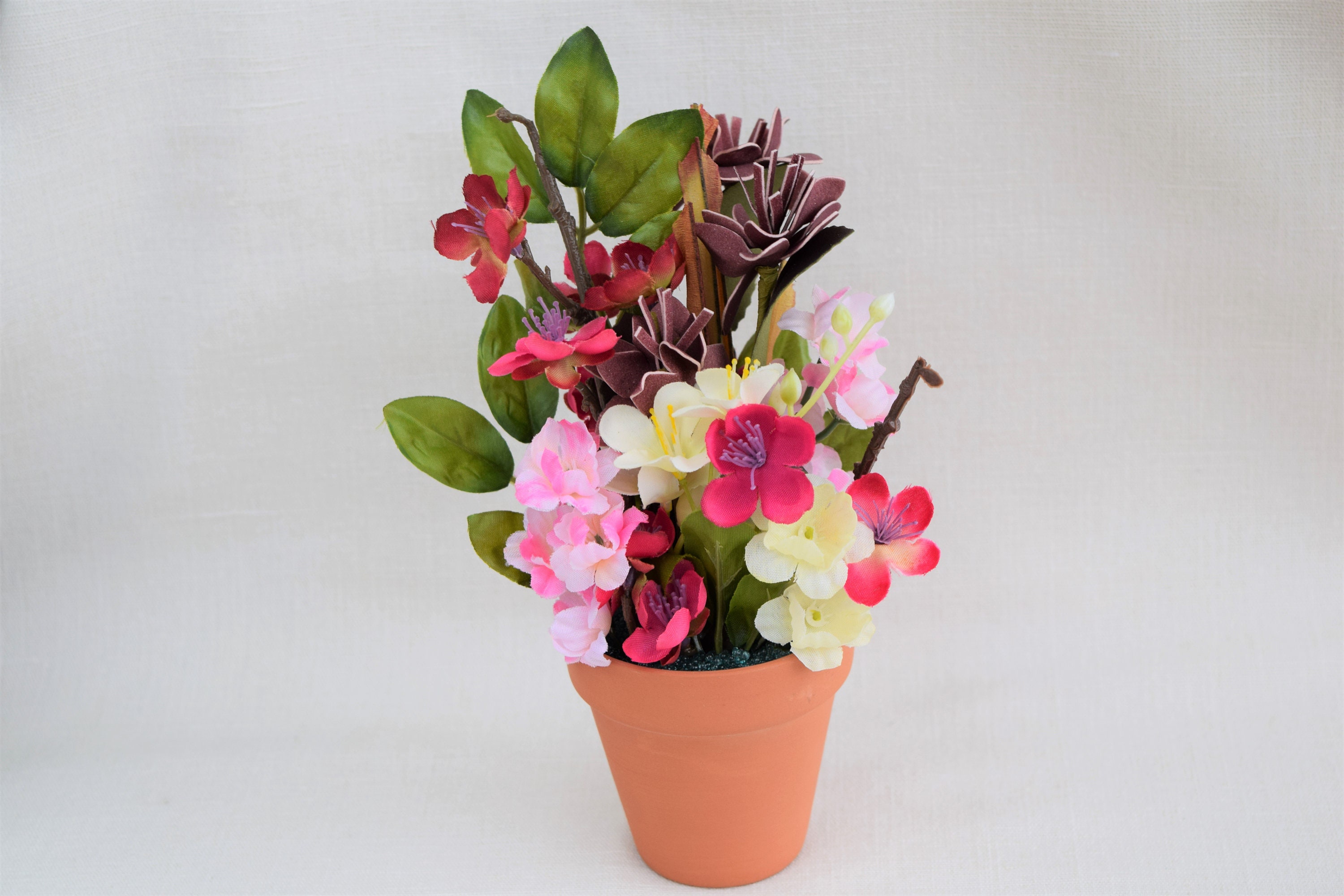 Spring Miniature And Small Flower Pots With Miniature And | Etsy