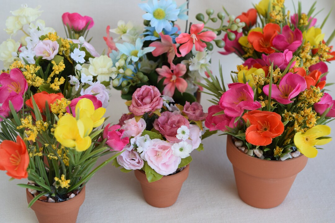 Spring Miniature and Small Flower Pots With Miniature and Small ...