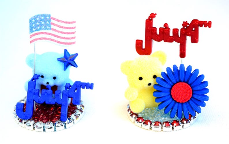 4th of July Independence Day Patriotic Deluxe Miniature Figurine Scenes ...