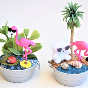 Miniature Beach, Hawaiian, Ocean, Dolphins, Mermaids, Flamingo Scenes ...