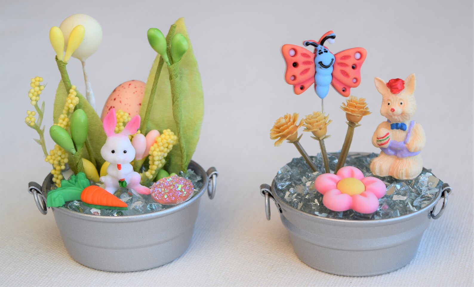 Miniature Easter Figurine Scenes and Miniature Floral - Etsy