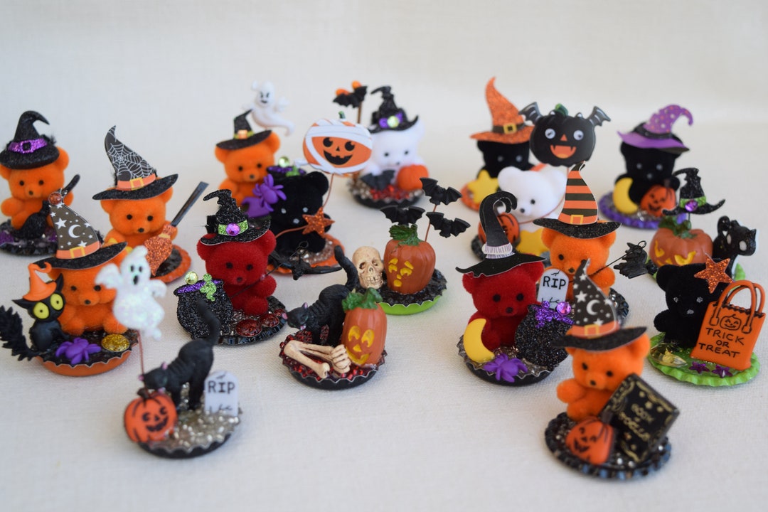 Miniature Halloween Figurine Scenes Some Glow in the Dark - Etsy