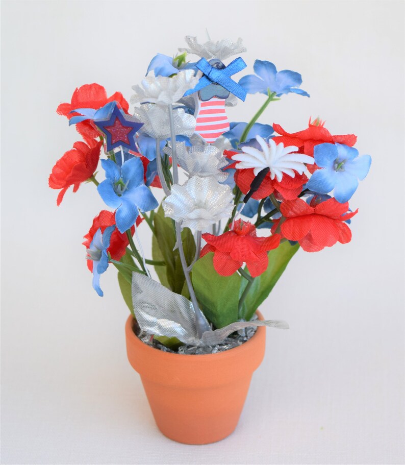 4th of July Miniature and Small American Flag Patriotic Clay - Etsy