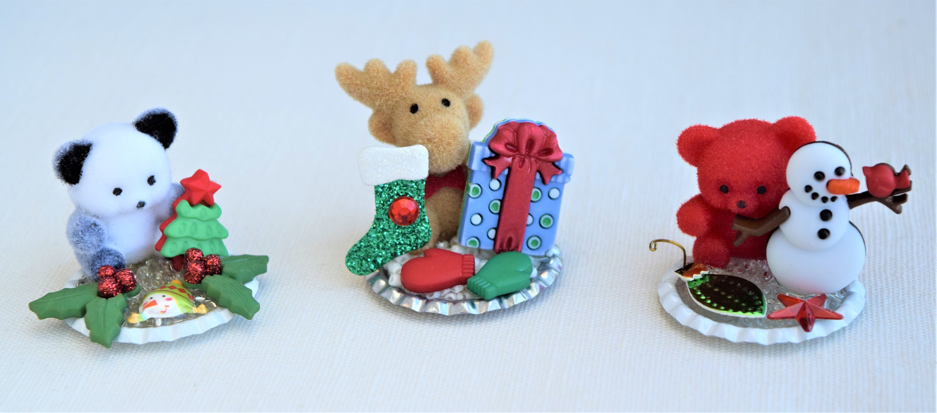 Christmas Miniature Figurine Scenes | Etsy