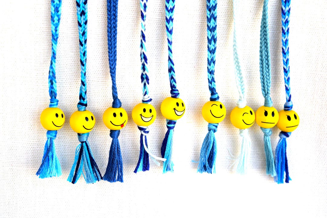Emoji Handwoven Bracelets - Etsy