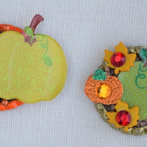 Thanksgiving/fall 3 D Pins Magnetic Pins Necklaces - Etsy