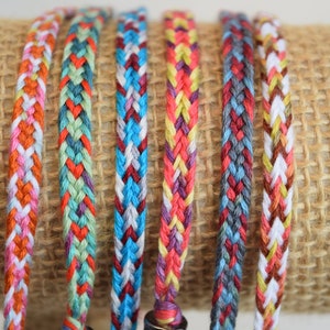 Unisex Handwoven Bracelets or Anklets With Multi-colored Changing ...