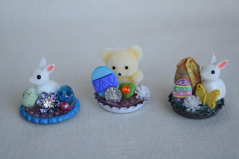 Easter Miniature Figurine Scenes | Etsy