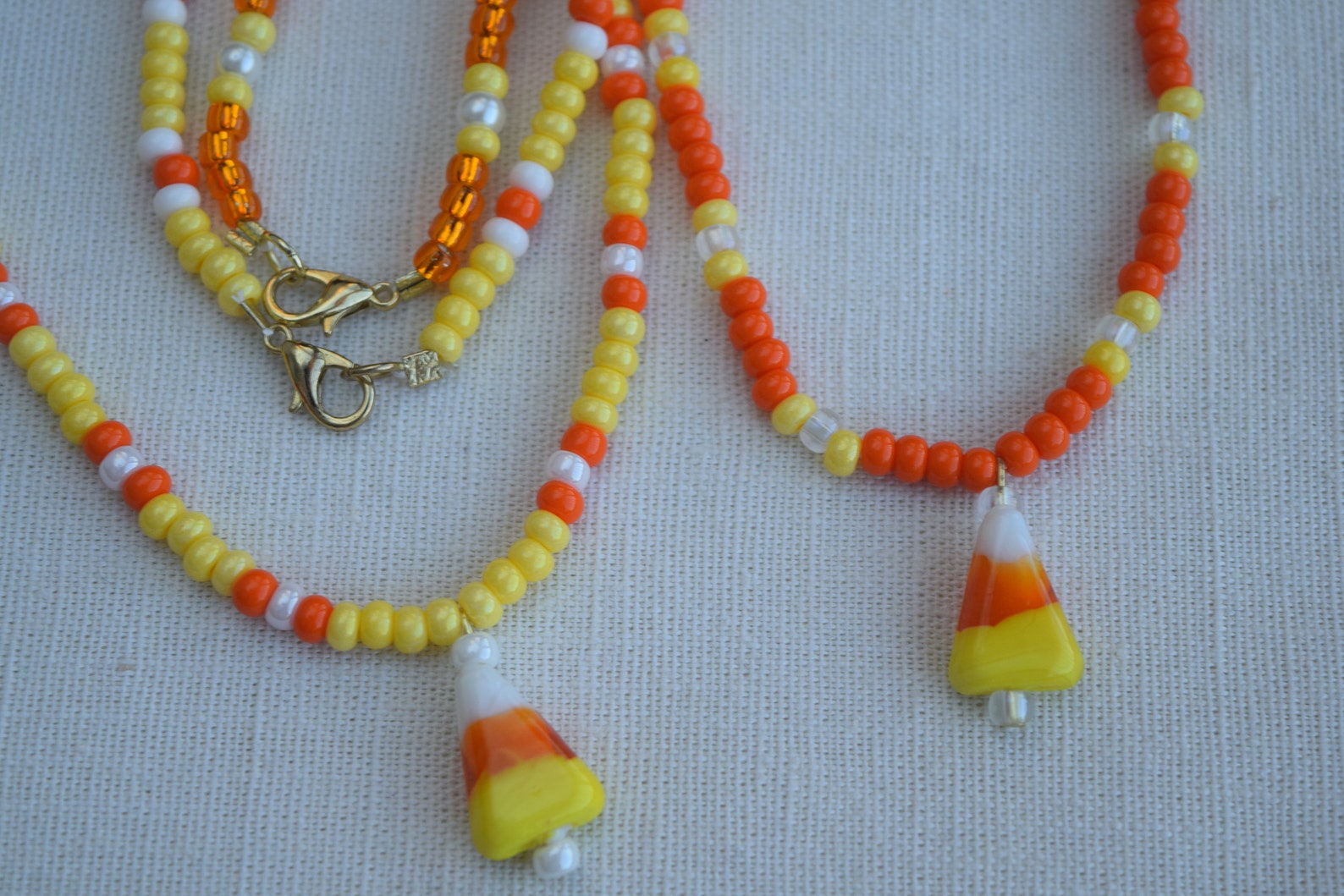 Halloween Candy Corn Jewelry Necklaces and Earrings Sets or - Etsy
