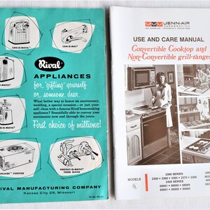 Vintage Collectible 1950's-1970's Recipe Book, Manual, Instruction ...