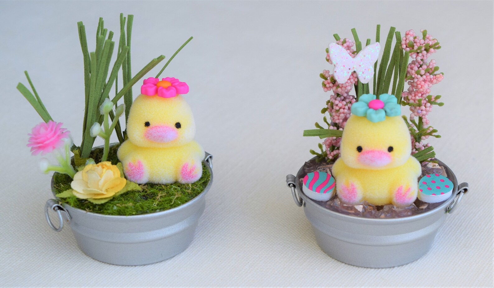 Miniature Easter Figurine Scenes and Miniature Floral - Etsy