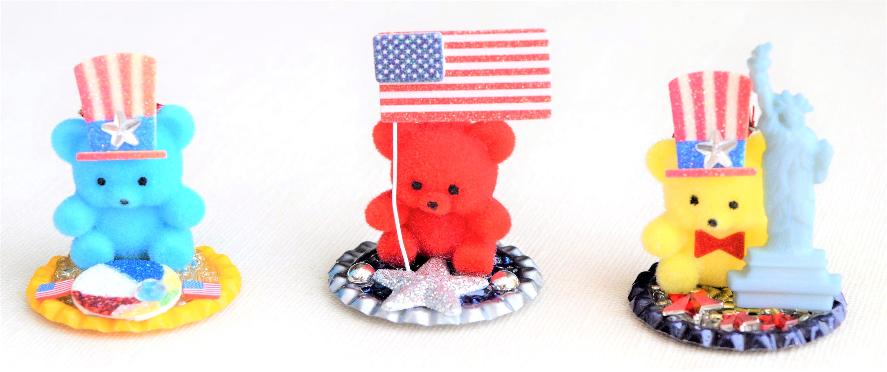 4th of July Independence Day Patriotic Miniature Figurine Scenes - Etsy