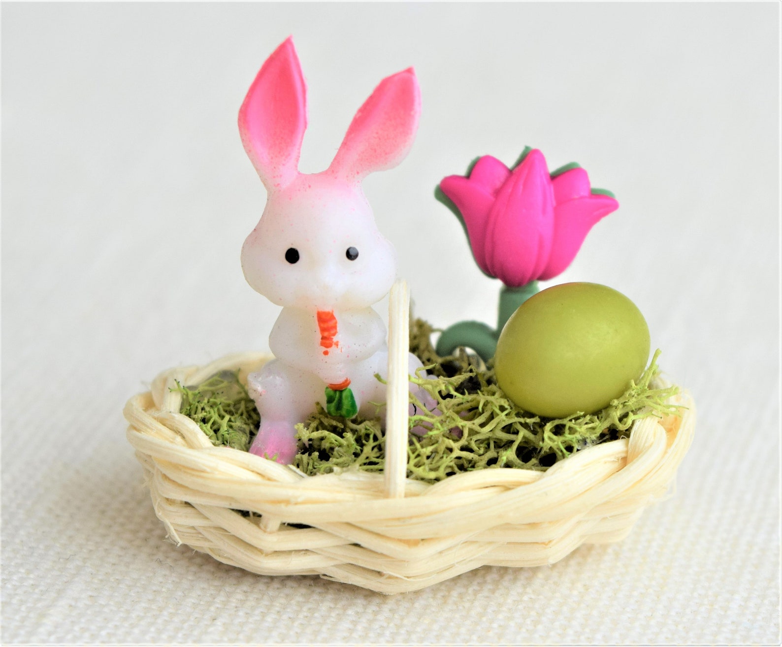 Miniature Easter Baskets 1:12 Scale, Dollhouse Easter Basket Miniatures ...