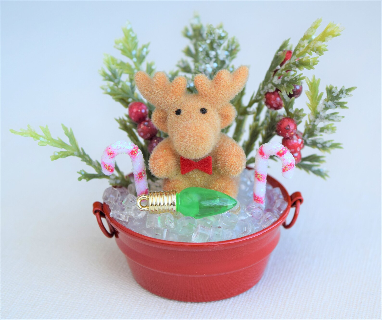 Miniature Holiday Christmas Figurine Scenes and Miniature - Etsy