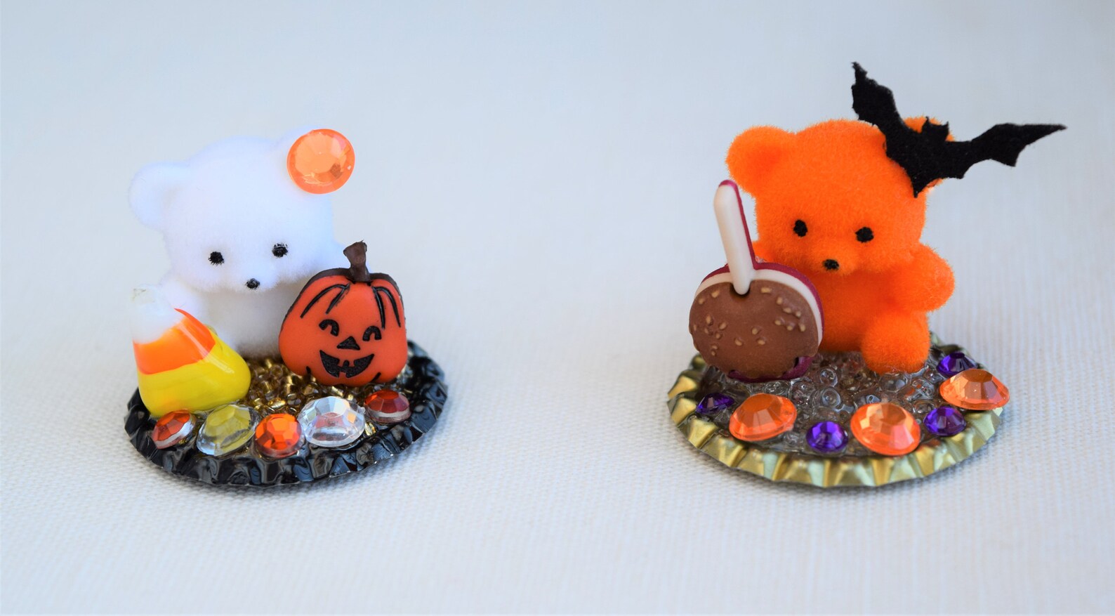 Miniature Halloween Figurine Scenes Some Glow in the Dark | Etsy