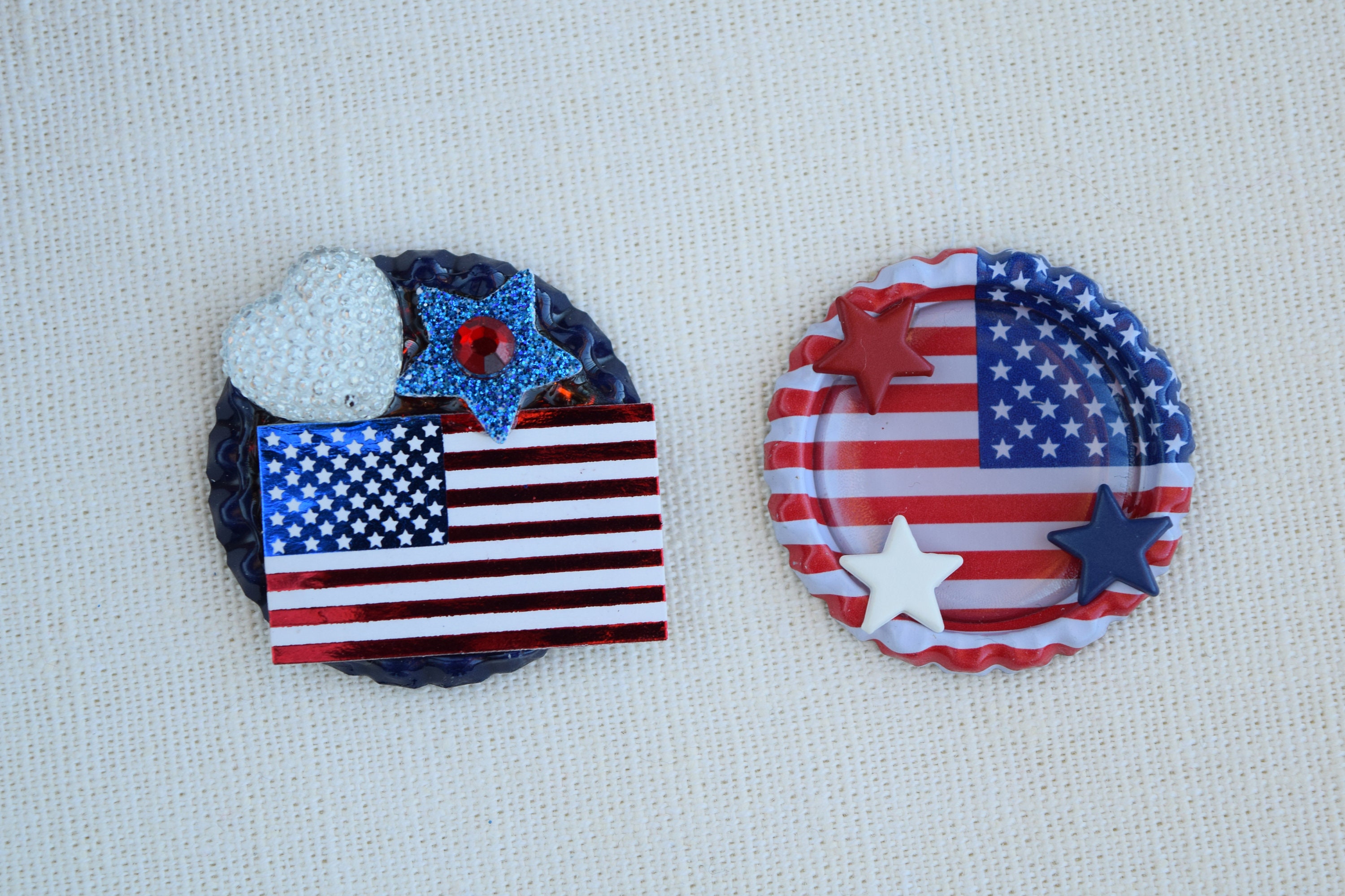 3-D 4th of July American Patriotic Pins Magnetic Pin Backs - Etsy