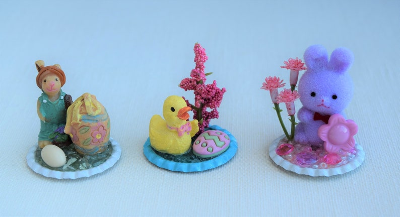 Easter Miniature Figurine Scenes - Etsy