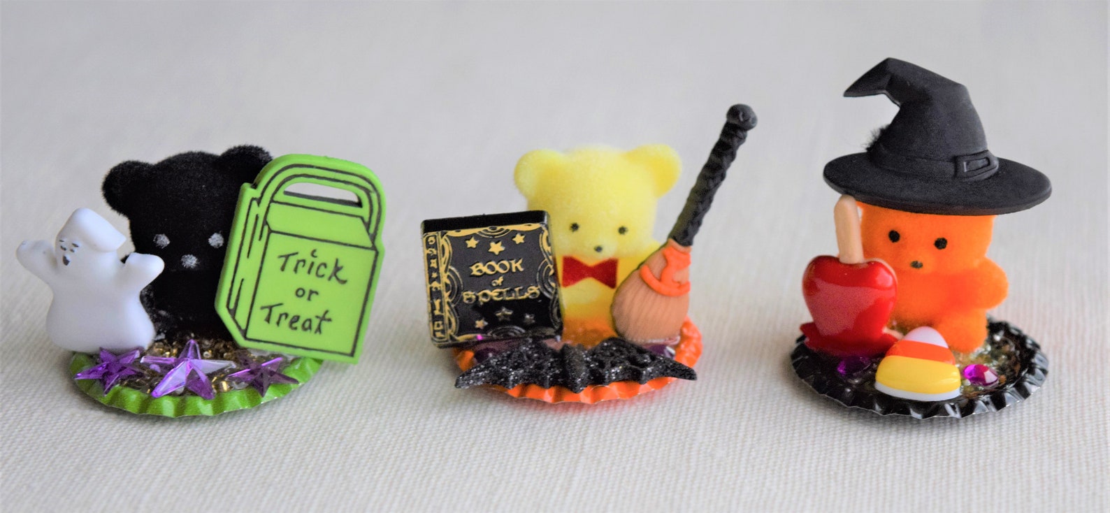 Halloween Miniature Figurine Scenes Some Glow in the Dark | Etsy