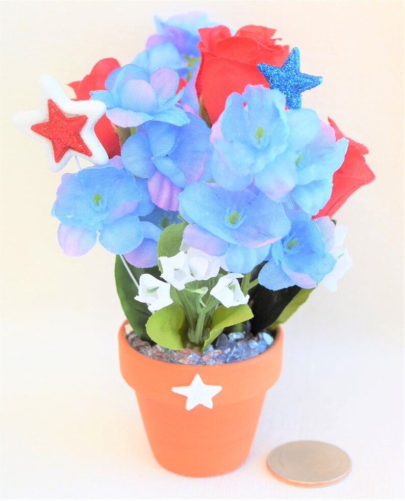 4th of July Miniature and Small American Flag Patriotic Clay - Etsy