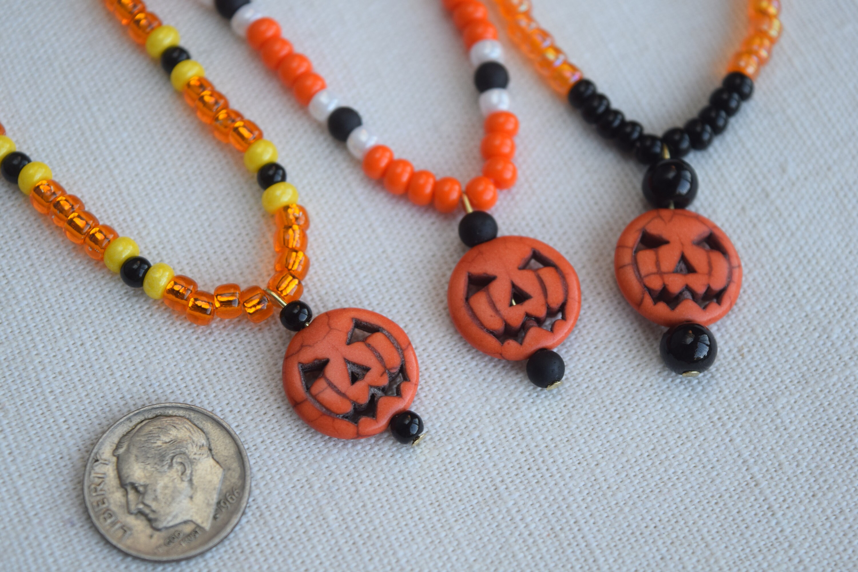 Halloween Jewelry Scary Pumpkins Necklaces Bracelets and | Etsy