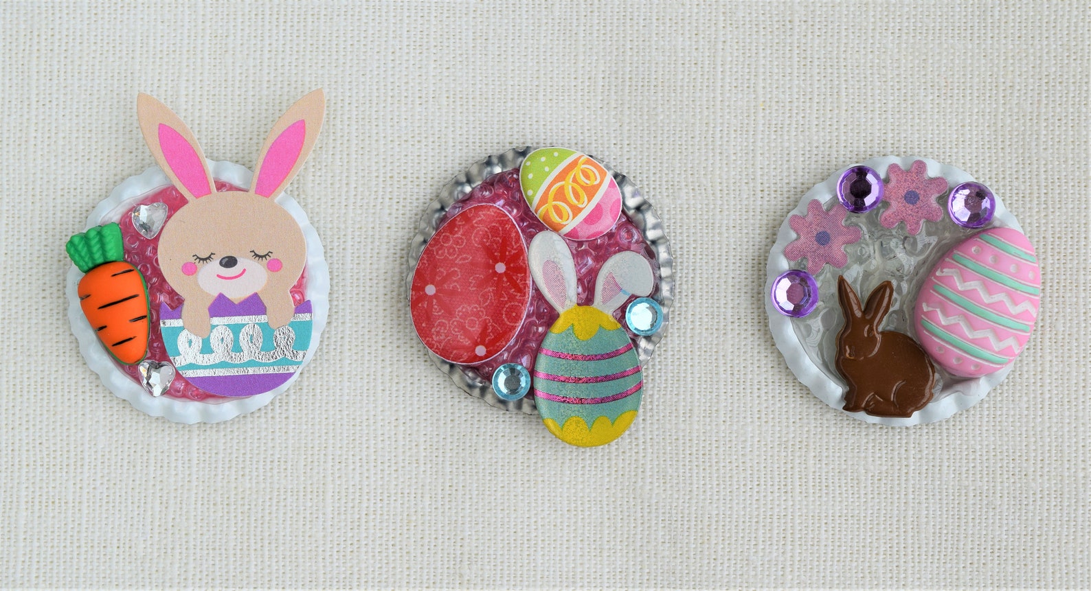 3-D Easter Pins Brooches Magnetic Pin Backs Refrigerator | Etsy