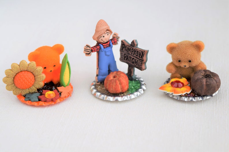 Thanksgiving and Fall Miniature Figurine Scenes | Etsy