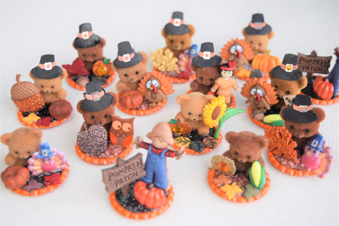 Thanksgiving and Fall Miniature Figurine Scenes - Etsy