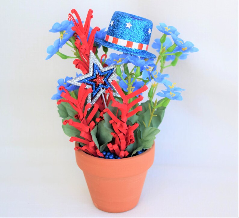 4th of July Miniature and Small American Flag Patriotic Clay - Etsy