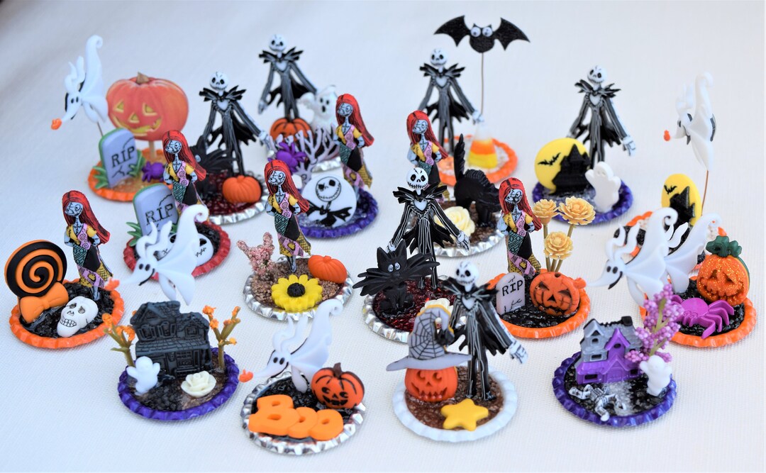 Nightmare Before Christmas Miniature Scenes, Jack Skellington, Sally ...