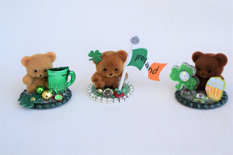 St. Patrick's Day Miniature Figurine Scenes | Etsy