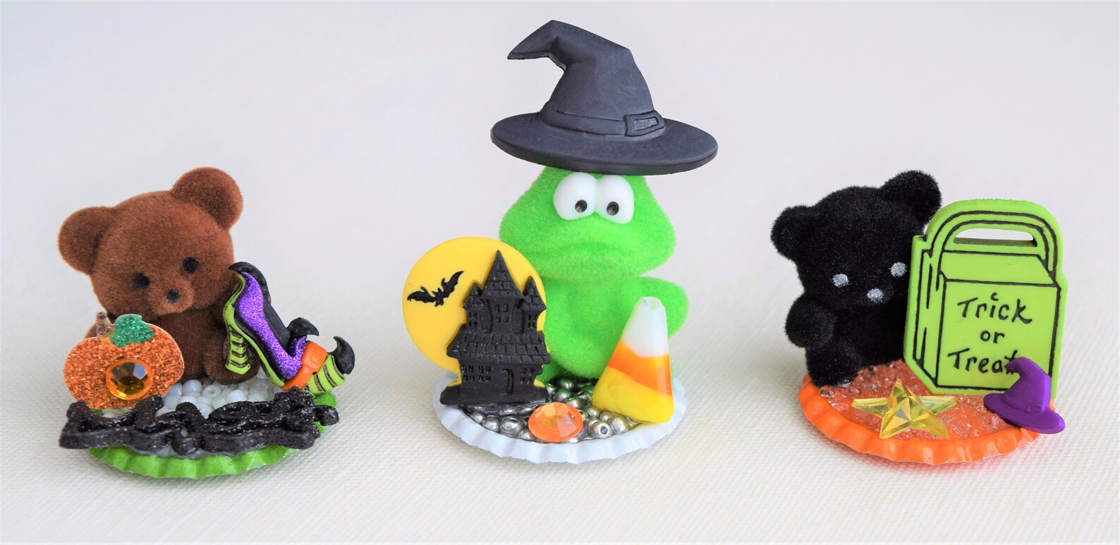 Miniature Halloween Figurine Scenes Some Glow in the Dark - Etsy