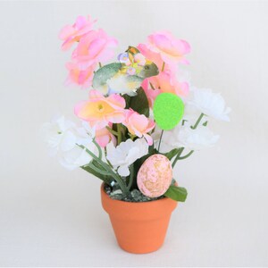 Easter Miniature and Small Flower Pots With Artificial Flowers (not 1: ...