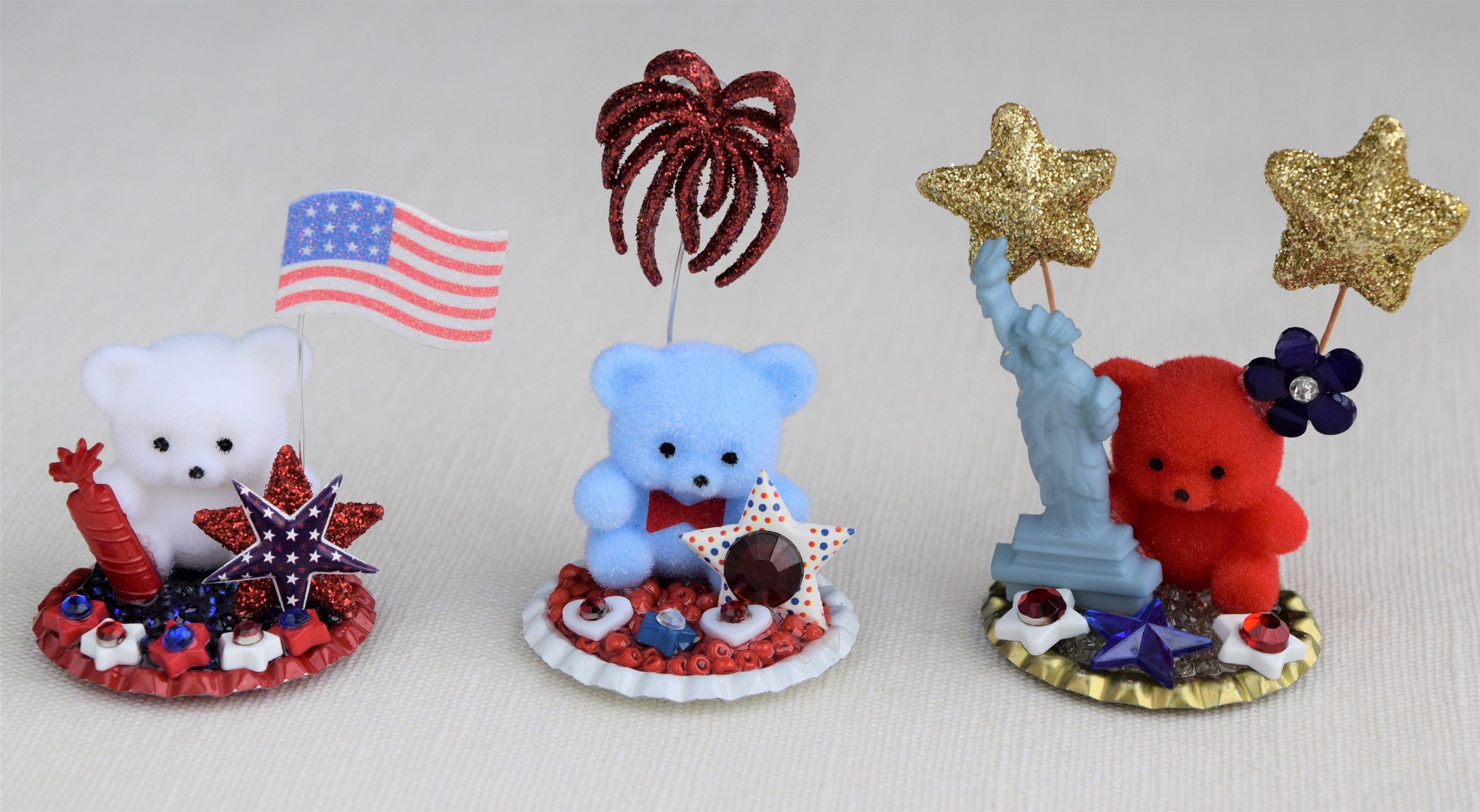 4th of July Independence Day Patriotic Miniature Figurine | Etsy