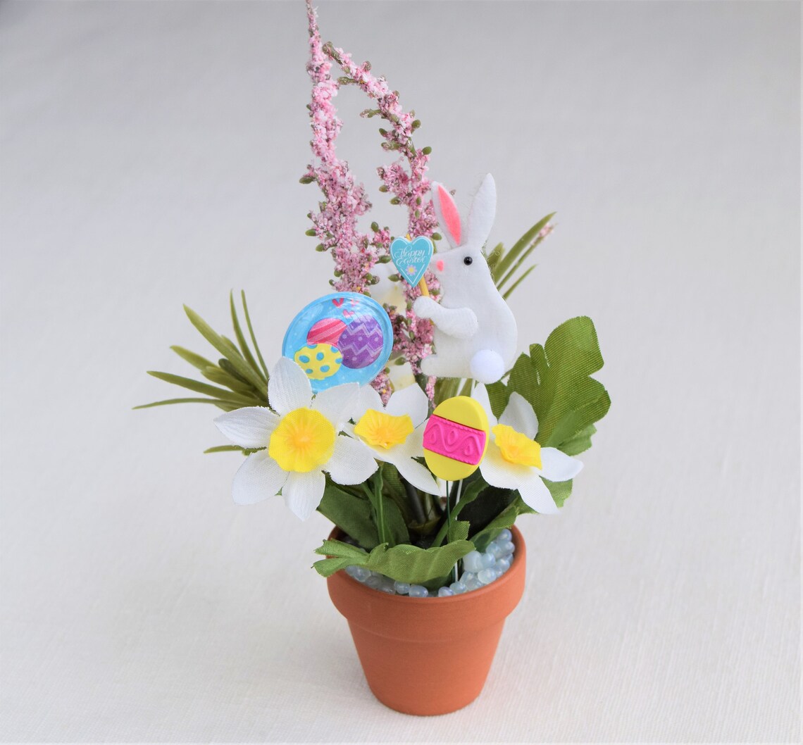 Easter Miniature and Small Flower Pots with Miniature and | Etsy