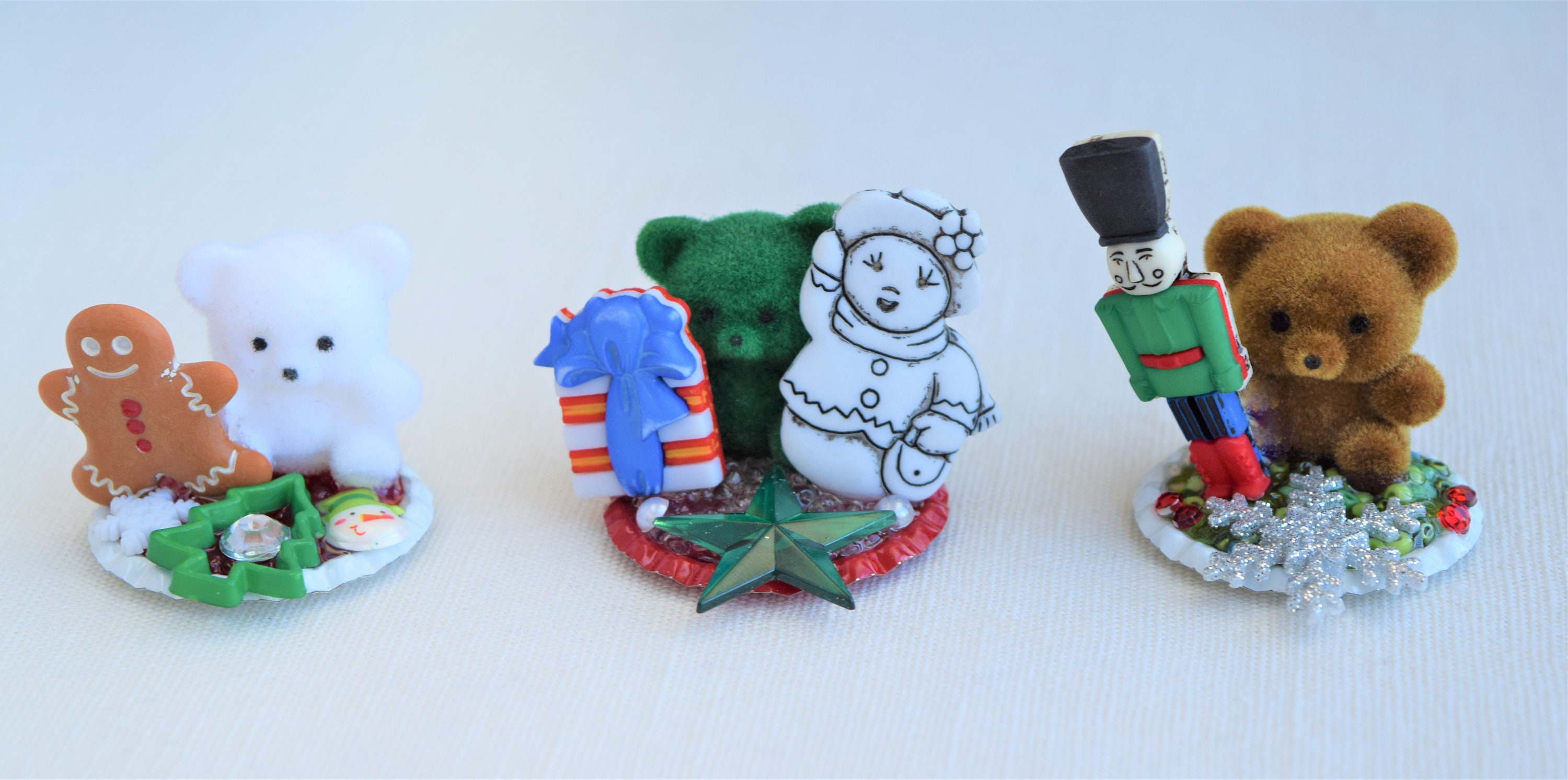 Christmas Miniature Figurine Scenes | Etsy