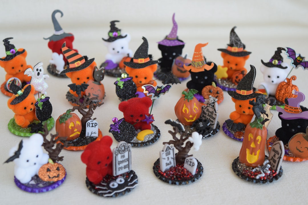 Miniature Halloween Figurine Scenes Some Glow in the Dark - Etsy