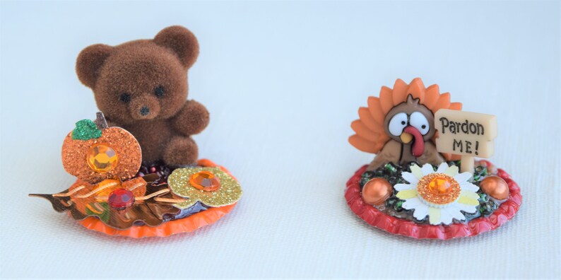 Thanksgiving and Fall Miniature Figurine Scenes | Etsy