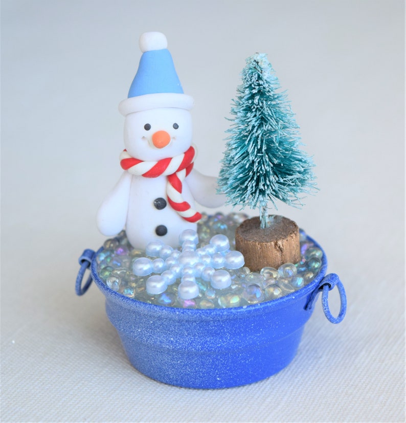 Miniature Holiday Christmas Figurine Scenes and Miniature - Etsy