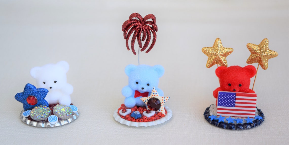4th of July Independence Day Patriotic Miniature Figurine - Etsy