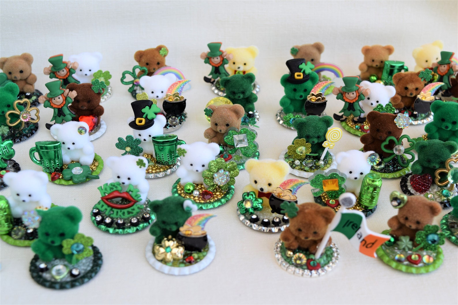St. Patrick's Day Miniature Figurine Scenes - Etsy
