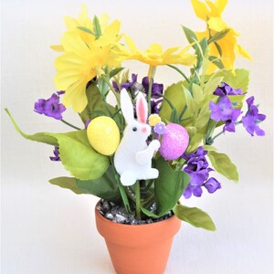 Easter Miniature and Small Flower Pots With Artificial Flowers (not 1: ...