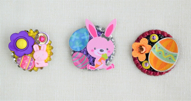 3-D Easter Pins brooches Magnetic Pin Backs Refrigerator - Etsy