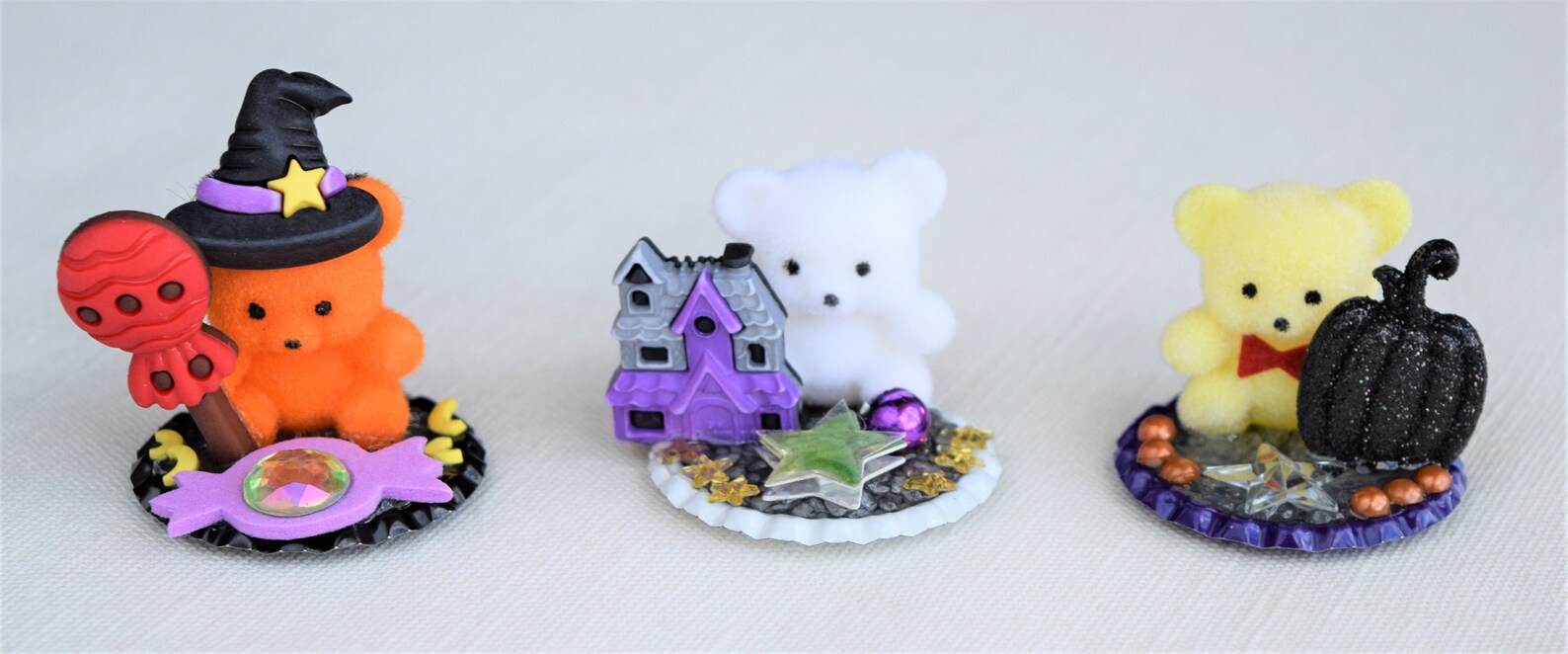 Miniature Halloween Figurine Scenes Some Glow in the Dark - Etsy