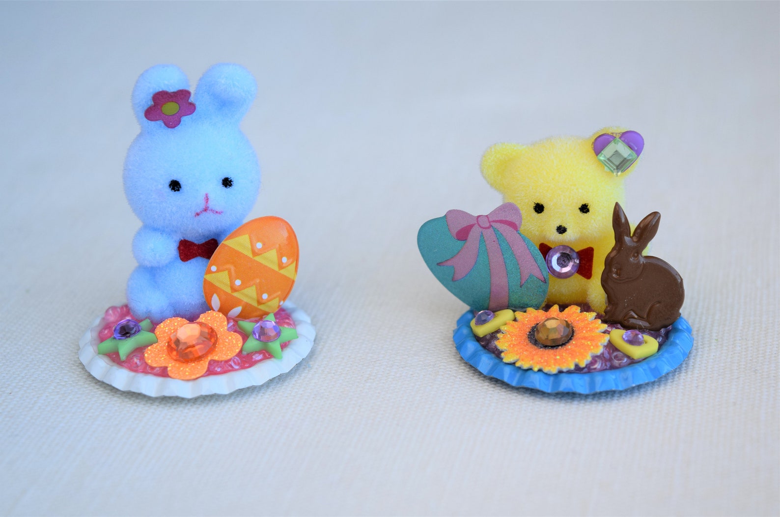 Easter Miniature Figurine Scenes | Etsy
