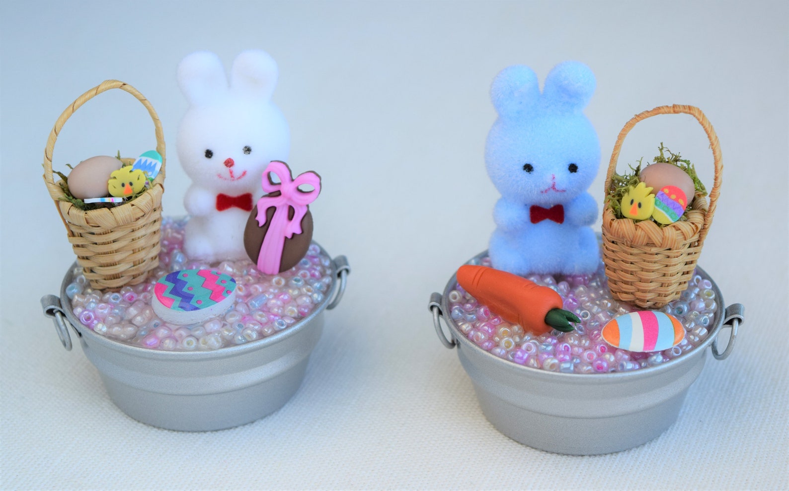 Miniature Easter Figurine Scenes and Miniature Floral - Etsy