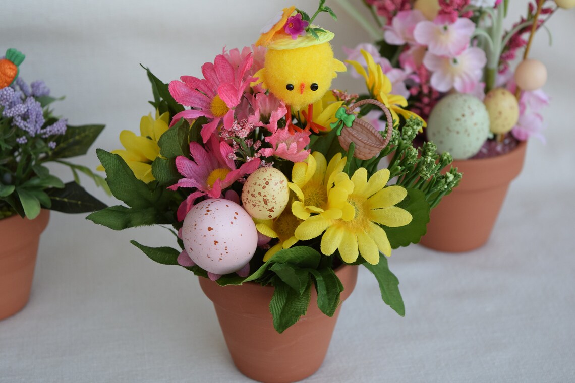 Easter Miniature and Small Flower Pots with Miniature and | Etsy
